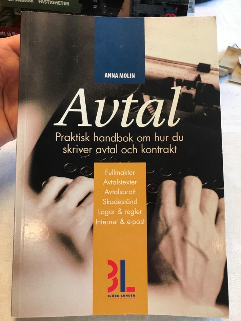 Avtal : [praktisk handbok... | Molin, Anna | 120 SEK